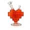8-Bit Pixel Heart Glass Bong | Cannabox