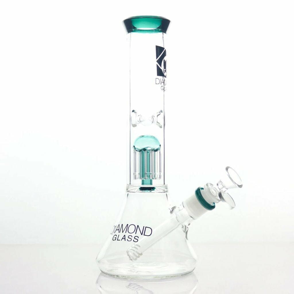 Diamond Glass Mansion Tree Beaker Bong | Cannabox