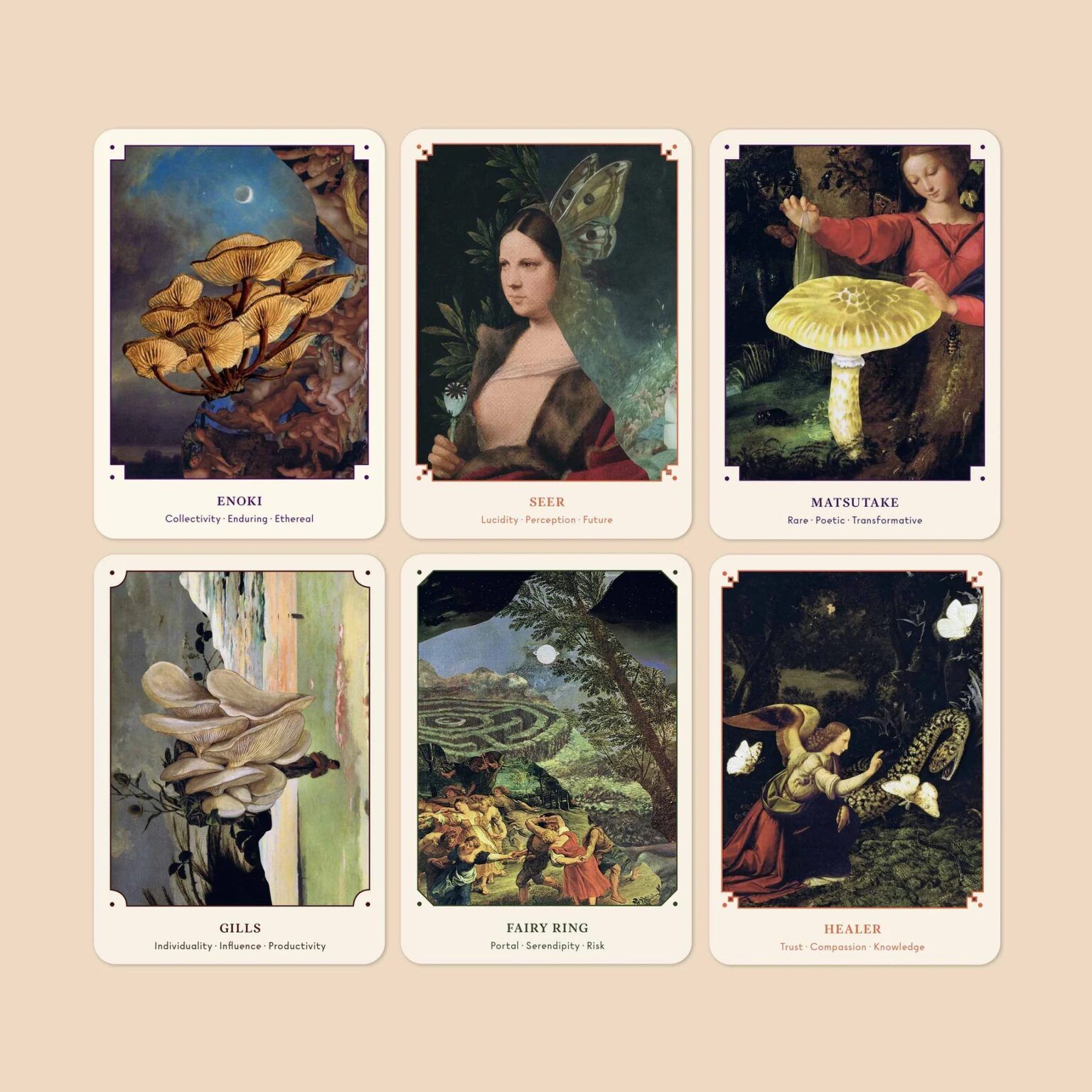 The Mushroom Oracle: 44 Card Deck & Guidebook | Cannabox