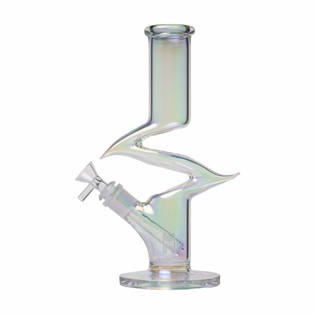 Human Grade Iridescent Zing Water Pipe | Cannabox