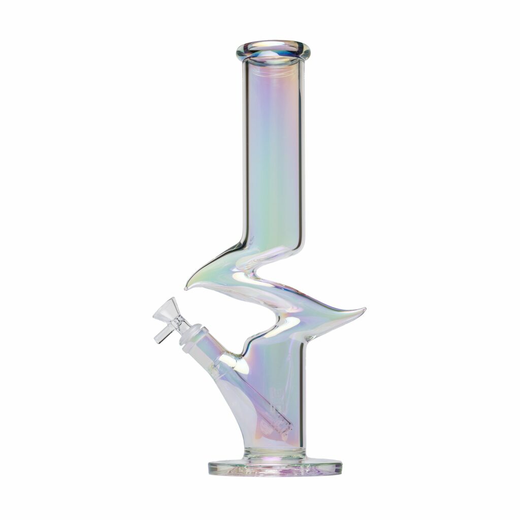 Human Grade Iridescent Zing Water Pipe | Cannabox
